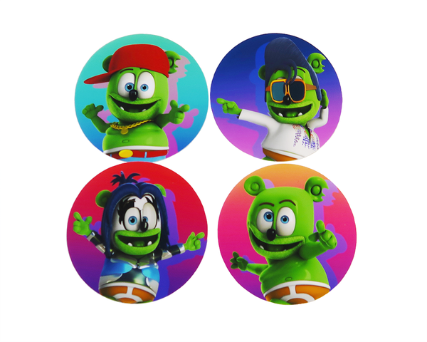 Gummibär (The Gummy Bear) I Am Bear Sticker ~ Set of 4 – GummyBearShop